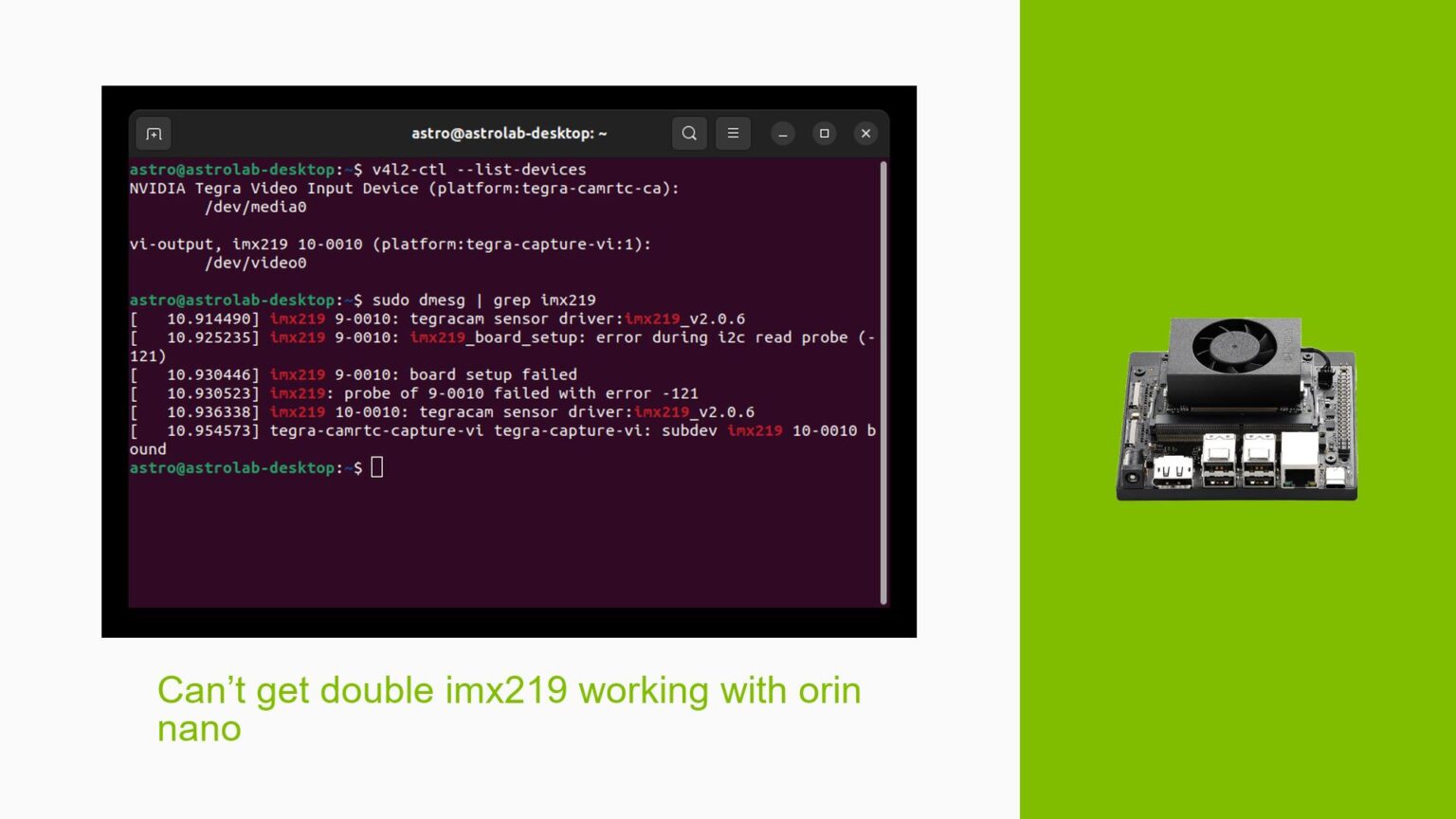 Can’t get double imx219 working with orin nano - Help Docs for Errors ...