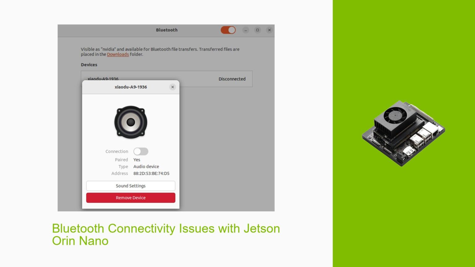 Bluetooth Connectivity Issues With Jetson Orin Nano Help Docs For Errorsissues On Nvidia