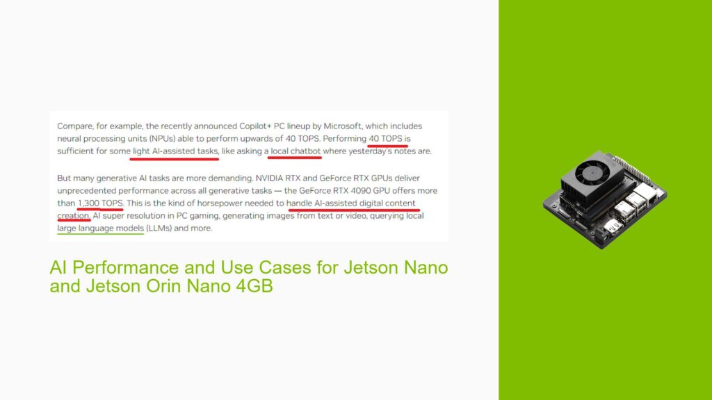 AI Performance and Use Cases for Jetson Nano and Jetson Orin Nano 4GB - Help Docs for Errors ...