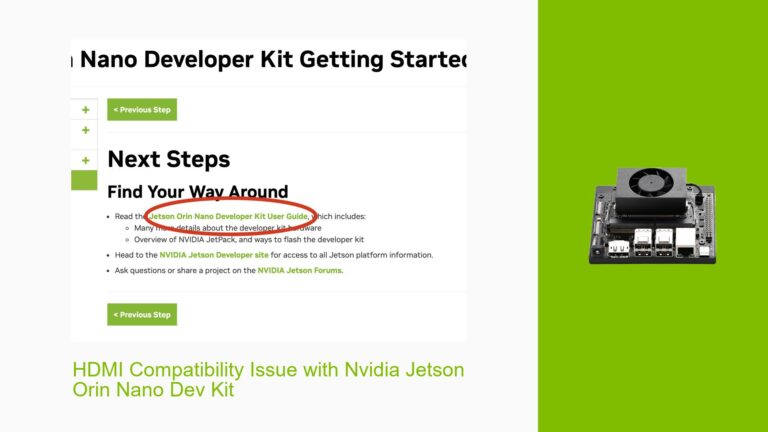 Hdmi Compatibility Issue With Nvidia Jetson Orin Nano Dev Kit Help Docs For Errorsissues On