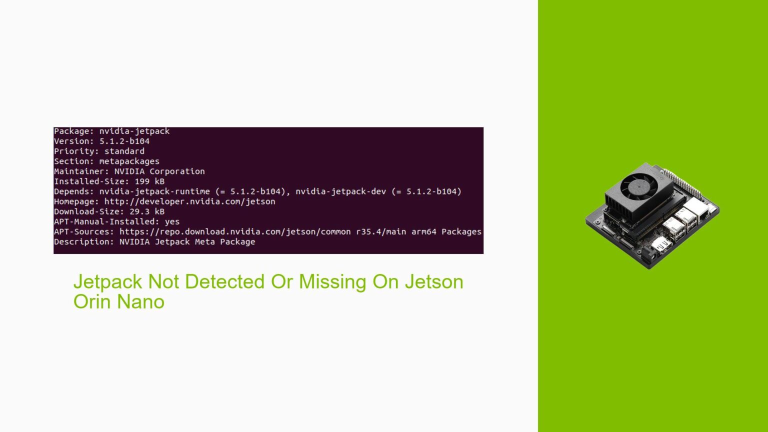 Jetpack Not Detected Or Missing On Jetson Orin Nano Help Docs For Errorsissues On Nvidia