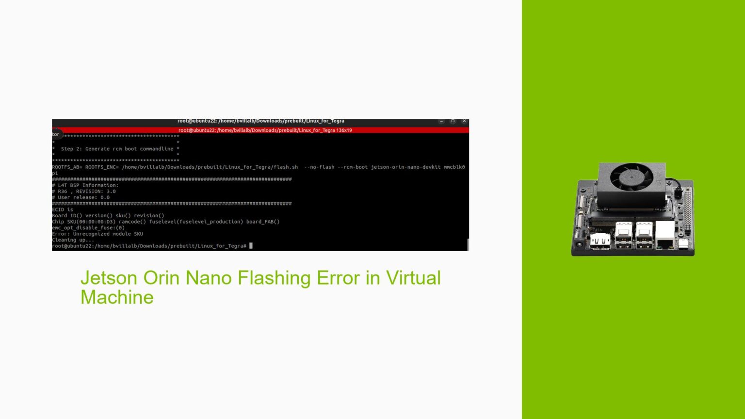 Jetson Orin Nano Flashing Error In Virtual Machine Help Docs For Errorsissues On Nvidia