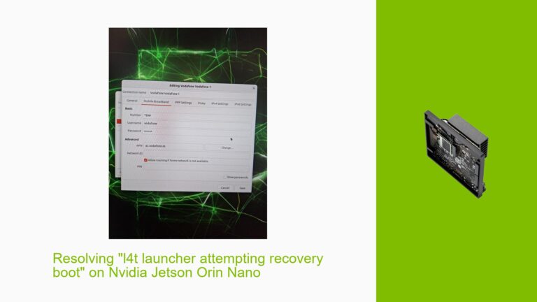 Resolving "l4t launcher attempting recovery boot" on Nvidia Jetson Orin Nano - Help Docs for ...