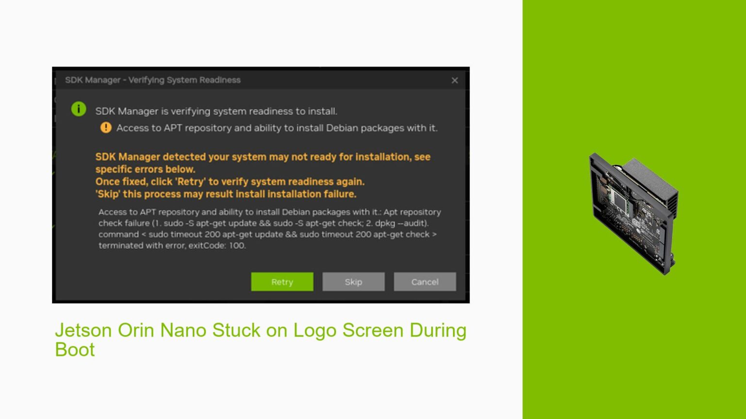Jetson Orin Nano Stuck On Logo Screen During Boot Help Docs For Errorsissues On Nvidia Jetson