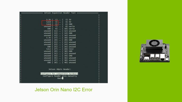 Jetson Orin Nano I2c Error Help Docs For Errorsissues On Nvidia