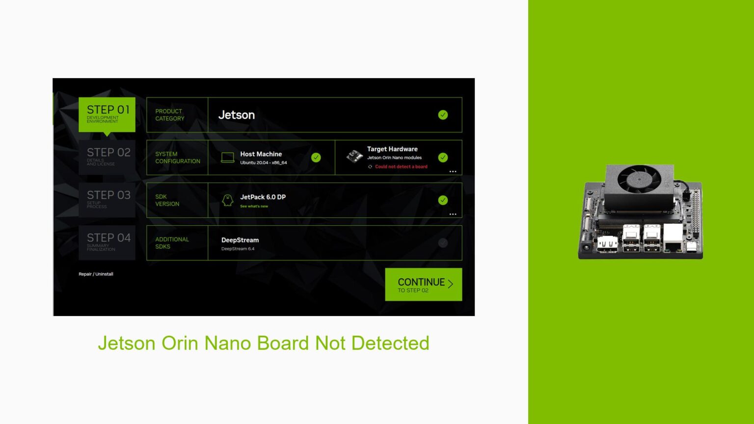Jetson Orin Nano Board Not Detected Help Docs For Errorsissues On