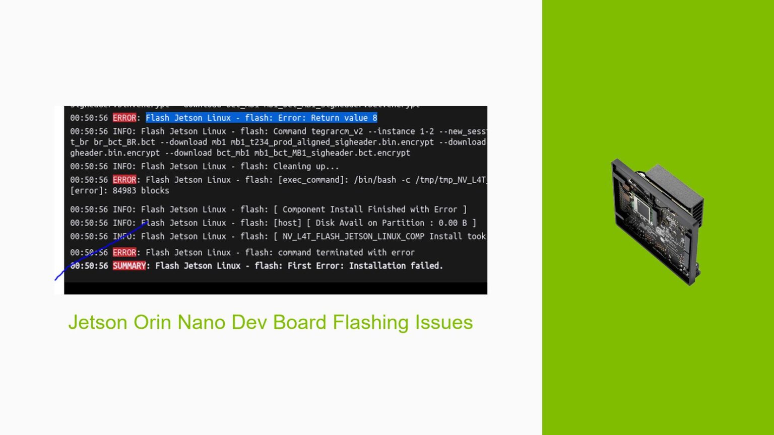 Jetson Orin Nano Dev Board Flashing Issues Help Docs For Errors