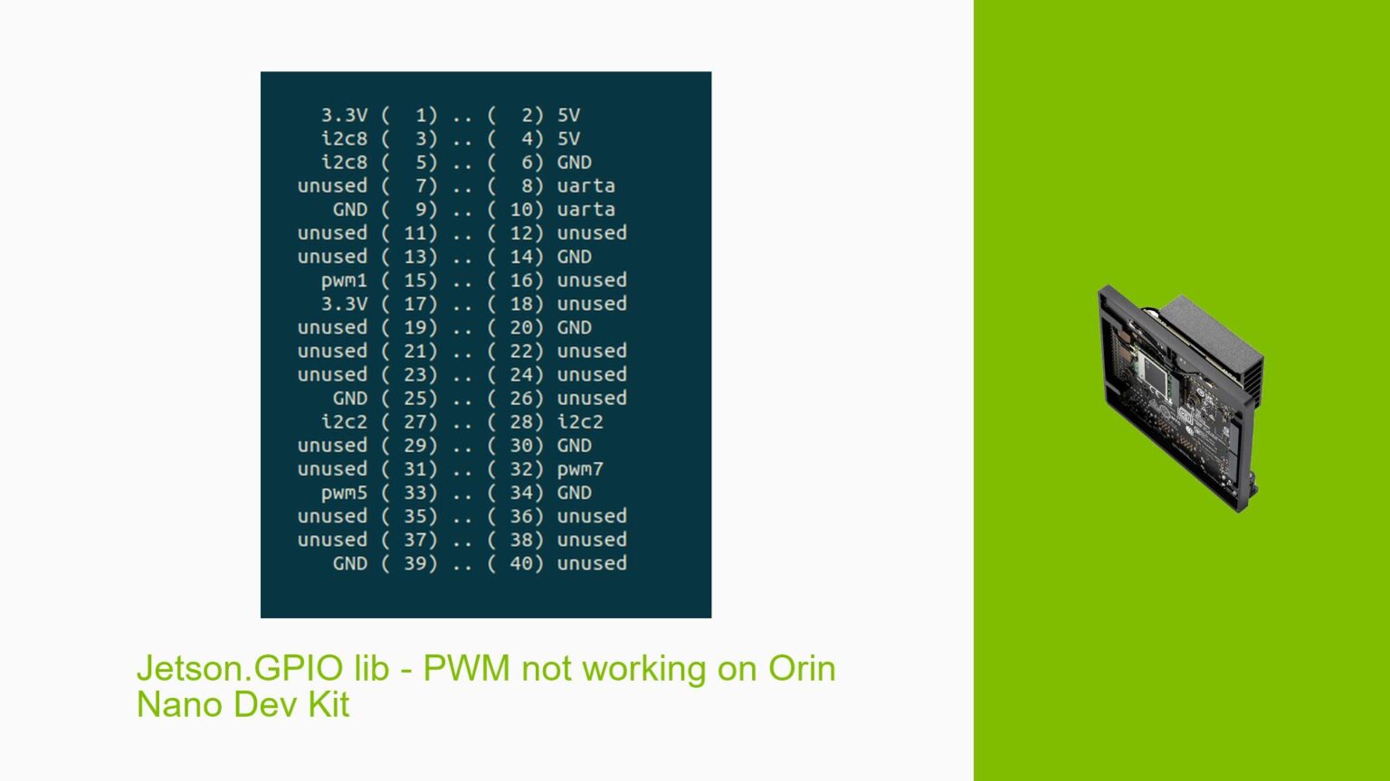 Jetson.GPIO lib - PWM not working on Orin Nano Dev Kit - Help Docs for Errors/Issues on Nvidia ...