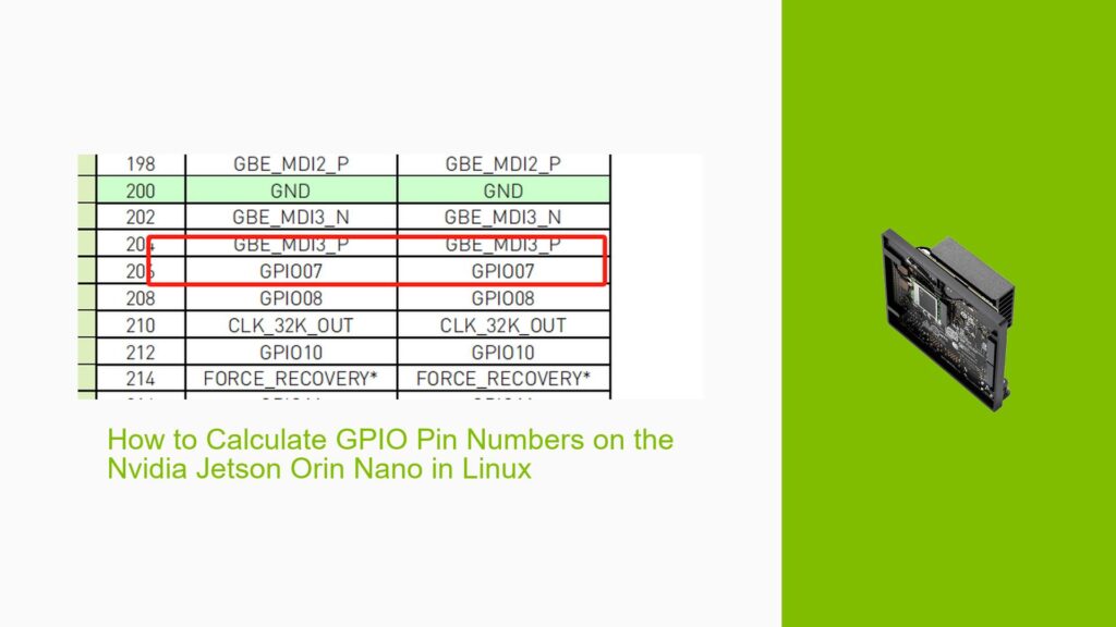 How To Calculate Gpio Pin Numbers On The Nvidia Jetson Orin Nano In Linux Help Docs For Errors