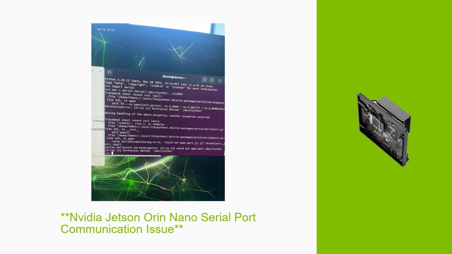 **Nvidia Jetson Orin Nano Serial Port Communication Issue** - Help Docs ...