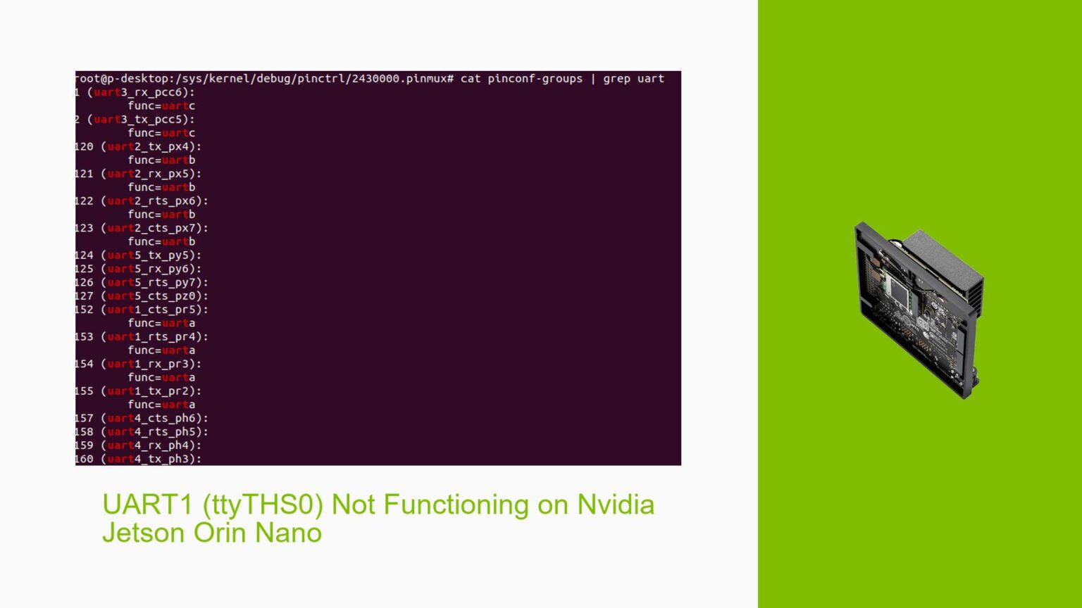 Uart1 Ttyths0 Not Functioning On Nvidia Jetson Orin Nano Help Docs