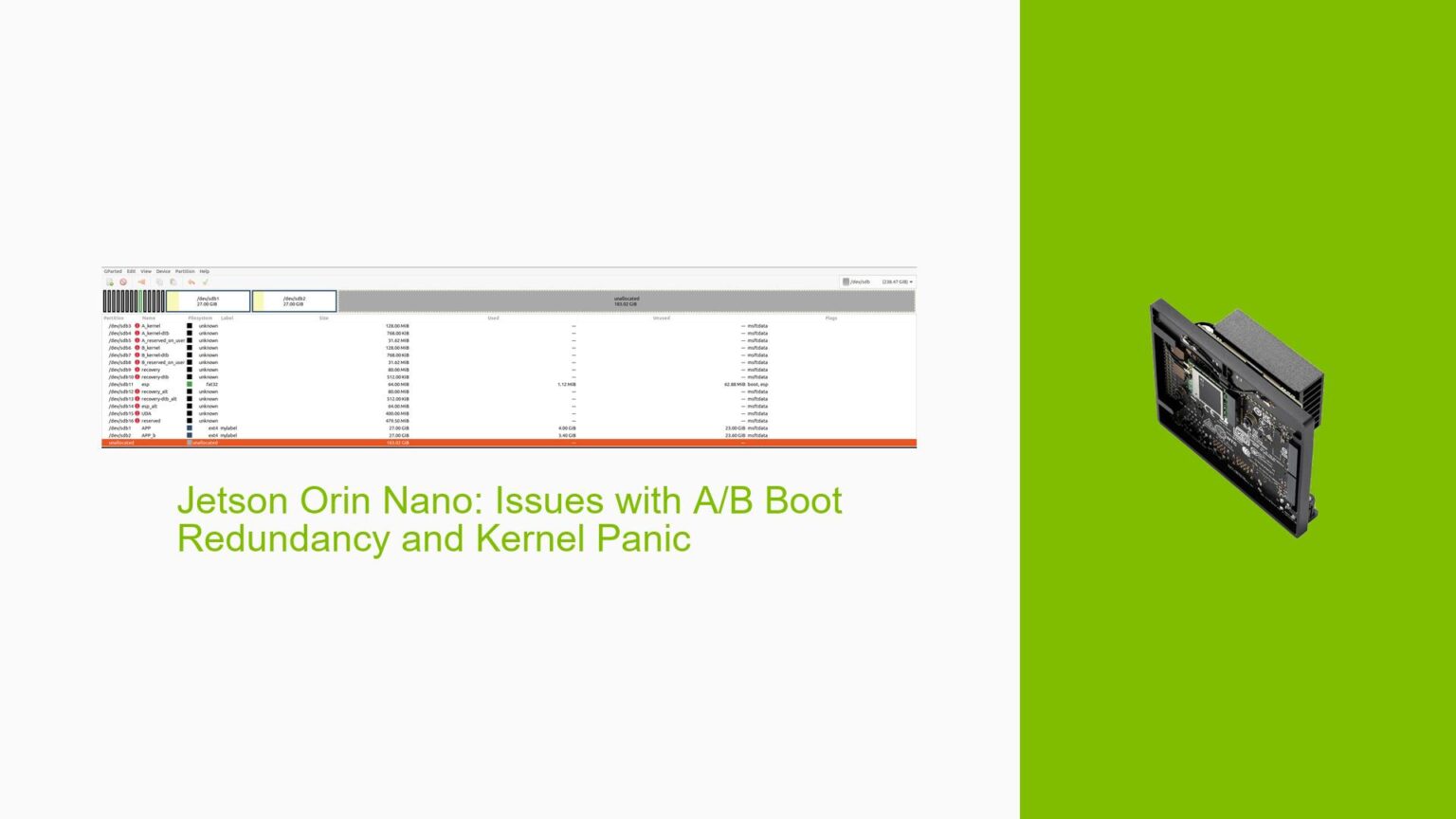 Jetson Orin Nano: Issues with A/B Boot Redundancy and Kernel Panic - Help Docs for Errors/Issues ...