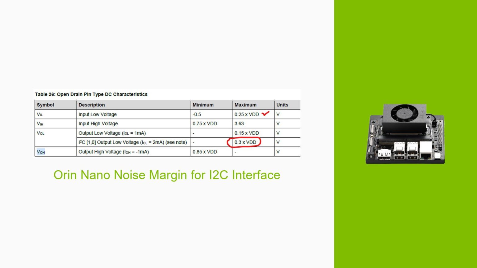 Orin Nano Noise Margin for I2C Interface - Help Docs for Errors/Issues on Nvidia Jetson Dev Boards