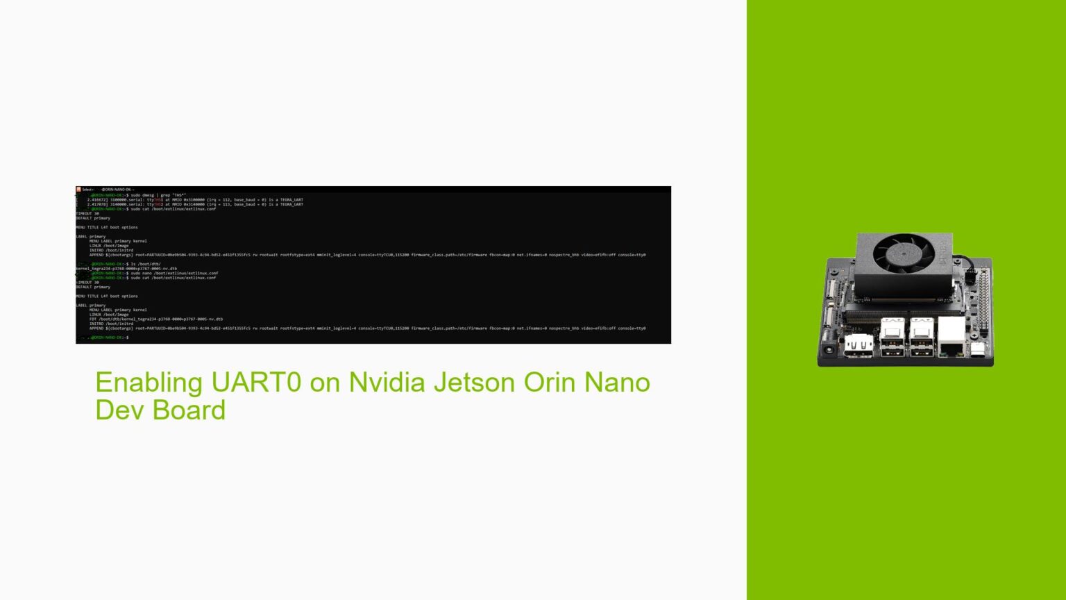 Enabling Uart0 On Nvidia Jetson Orin Nano Dev Board Help Docs For Errorsissues On Nvidia