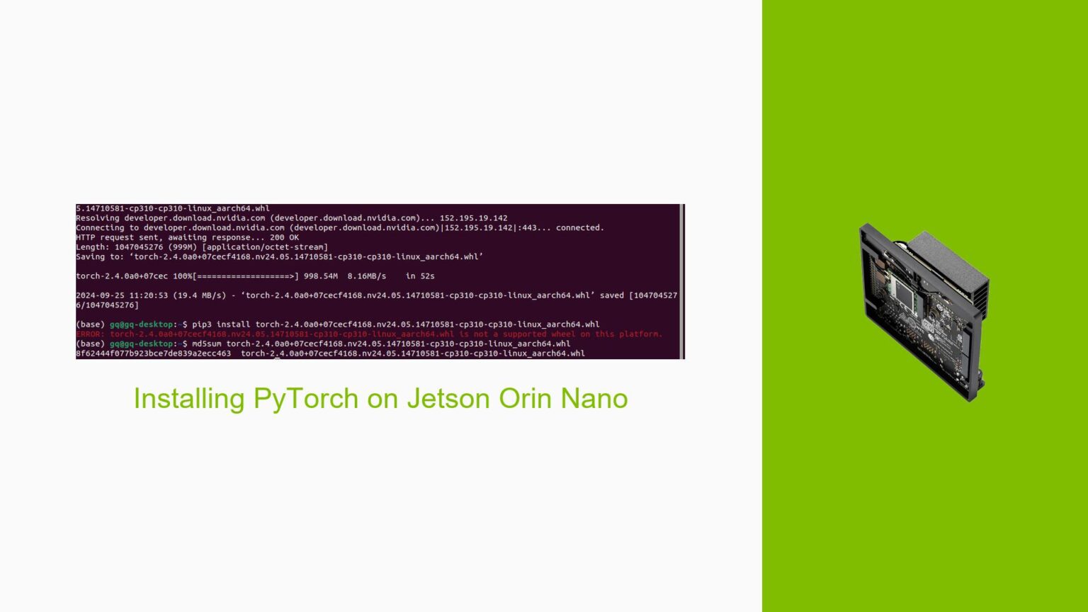 Installing Pytorch On Jetson Orin Nano Help Docs For Errorsissues On Nvidia Jetson Dev Boards
