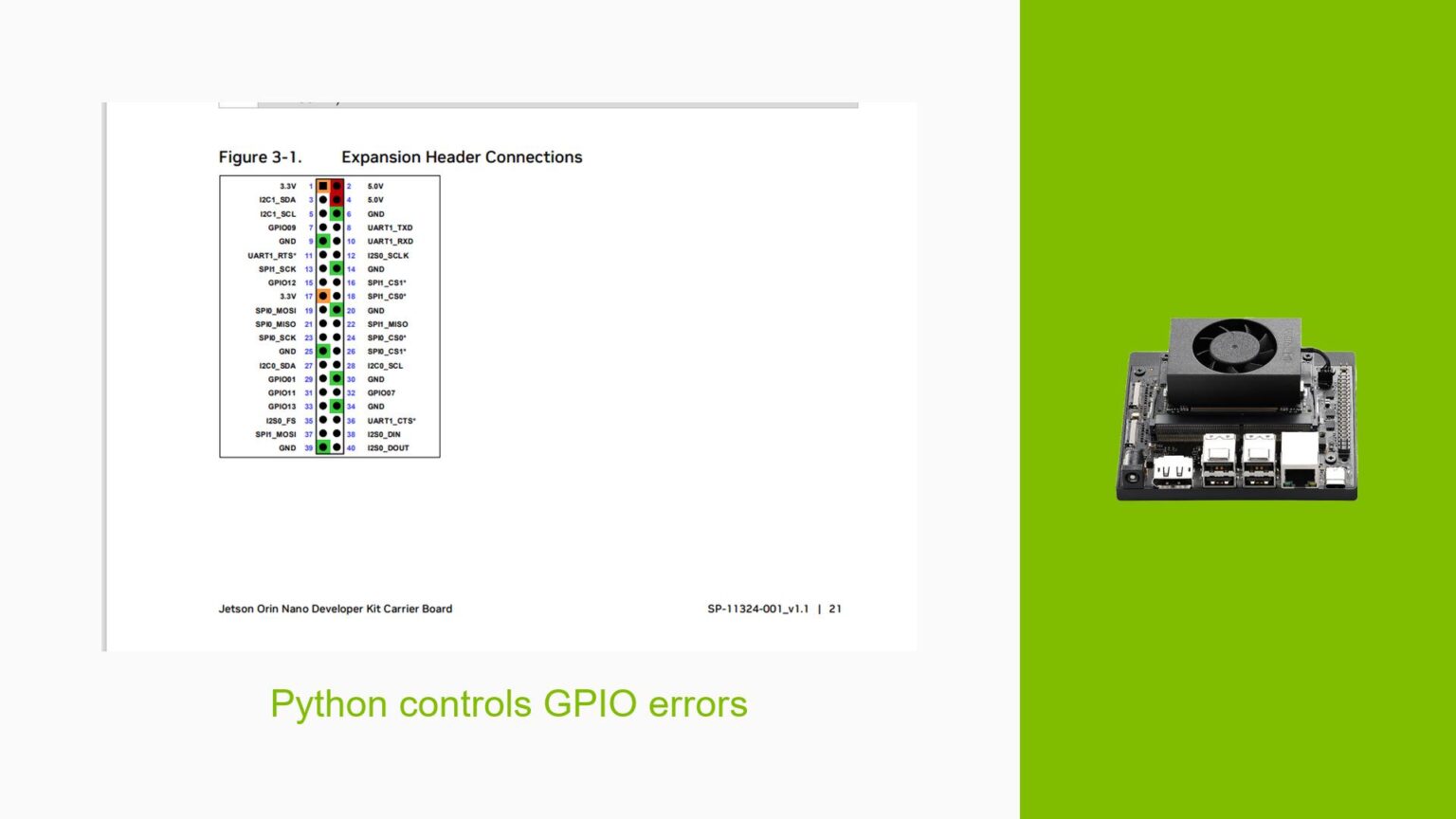 Python controls GPIO errors - Help Docs for Errors/Issues on Nvidia Jetson Dev Boards