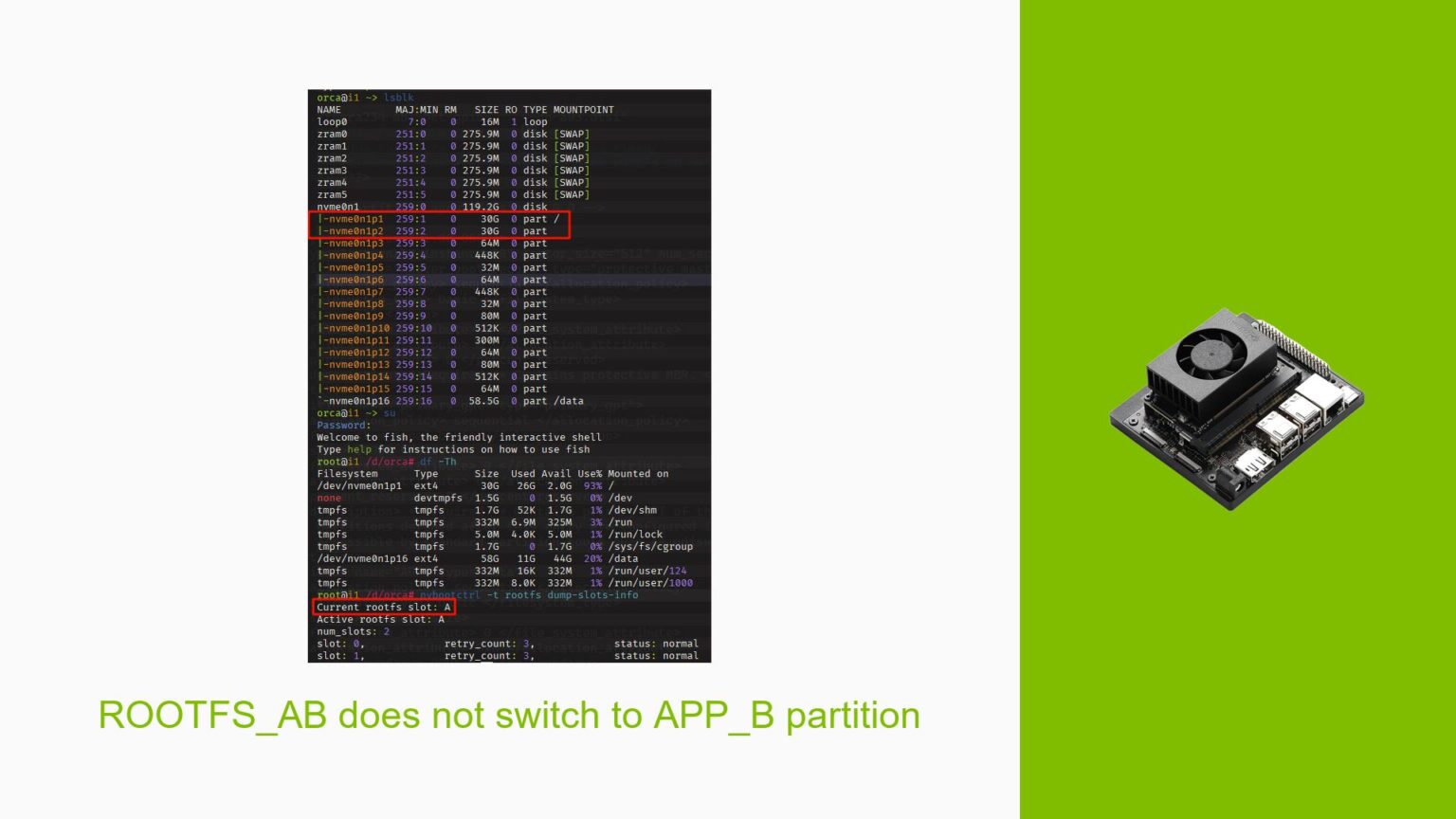 ROOTFS_AB does not switch to APP_B partition - Help Docs for Errors/Issues on Nvidia Jetson Dev ...