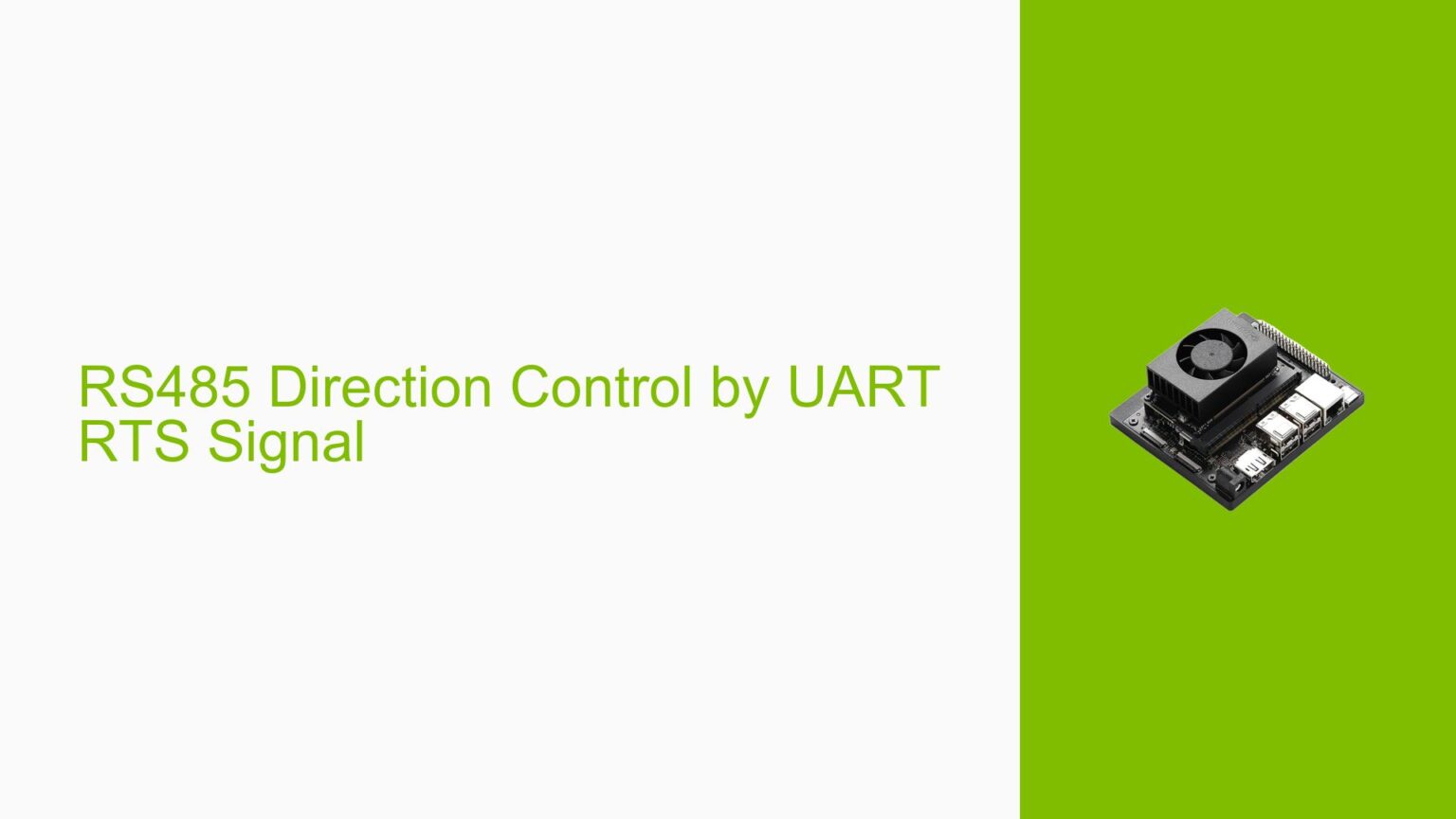 RS485 Direction Control by UART RTS Signal - Help Docs for Errors/Issues on Nvidia Jetson Dev Boards