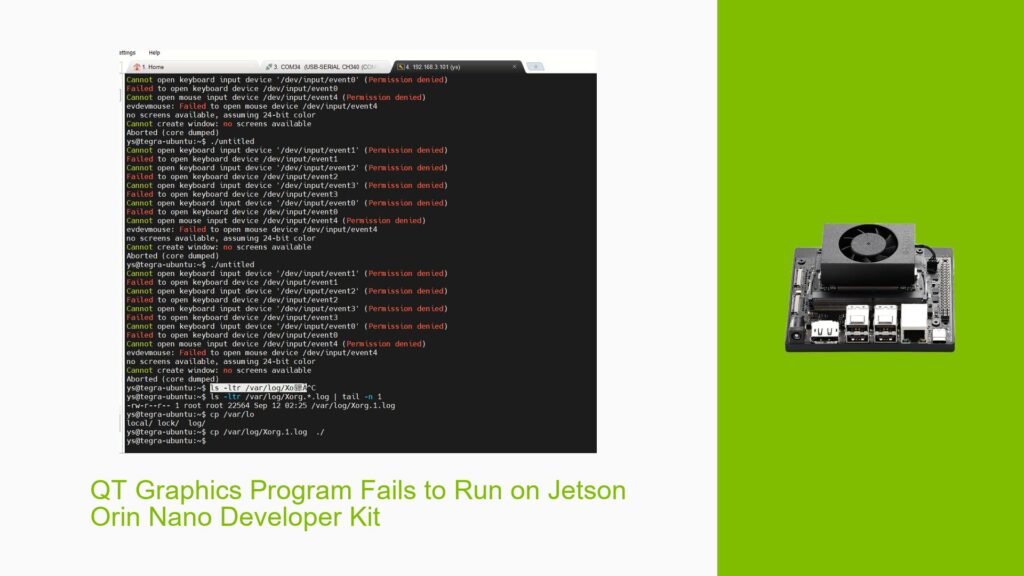 QT Graphics Program Fails to Run on Jetson Orin Nano Developer Kit - Help Docs for Errors/Issues ...