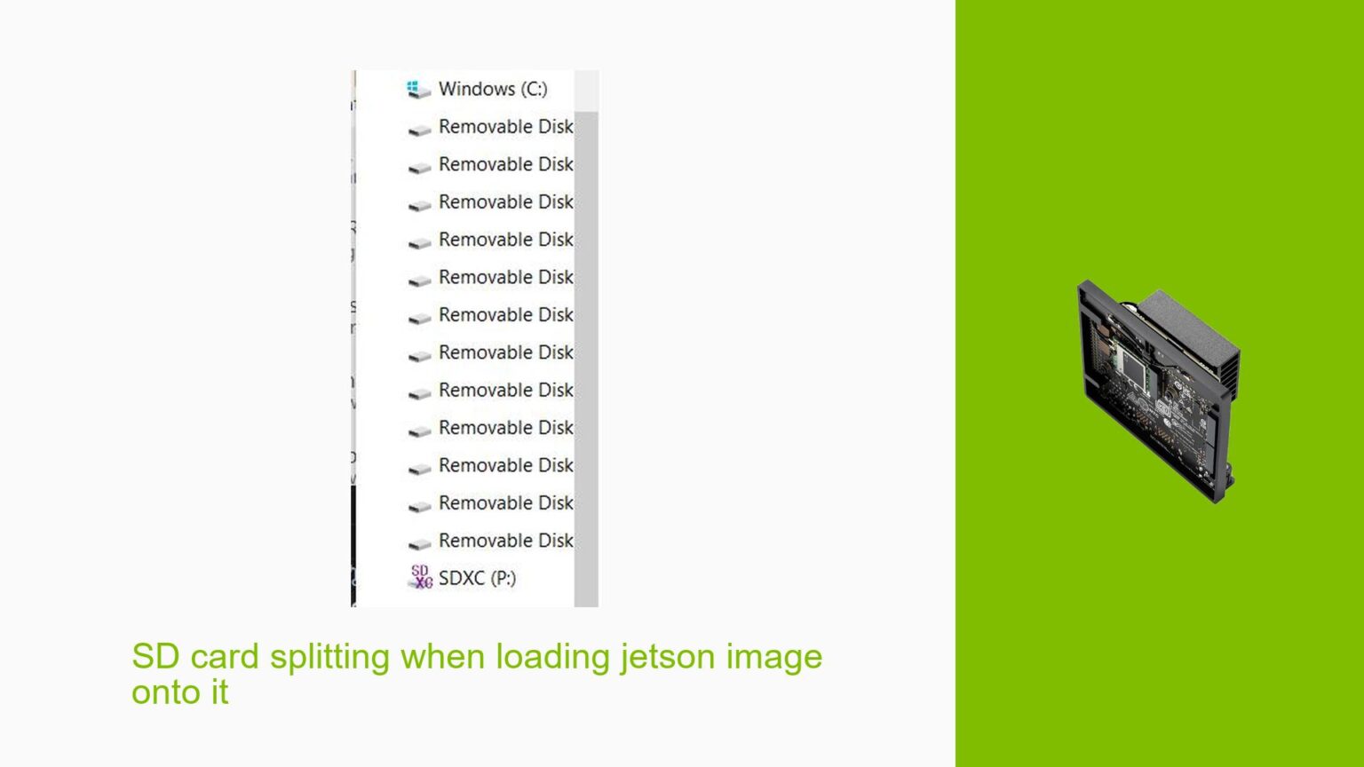 Sd Card Splitting When Loading Jetson Image Onto It Help Docs For Errorsissues On Nvidia