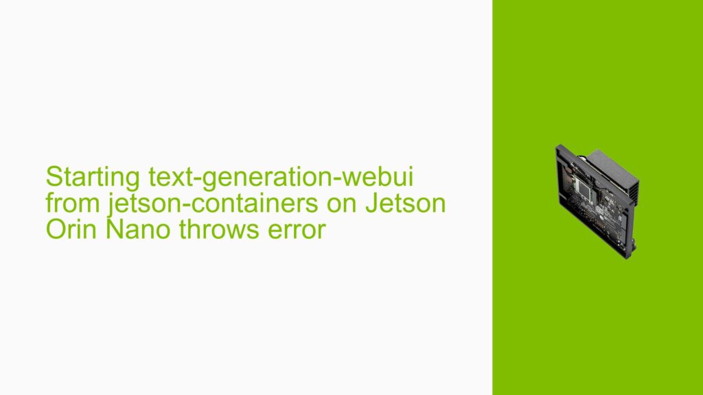 Starting text-generation-webui from jetson-containers on Jetson Orin ...