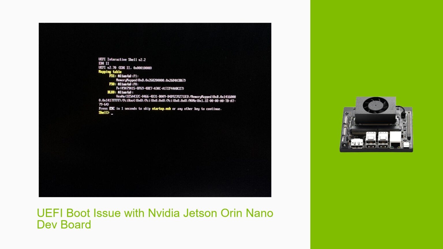 Uefi Boot Issue With Nvidia Jetson Orin Nano Dev Board Help Docs For