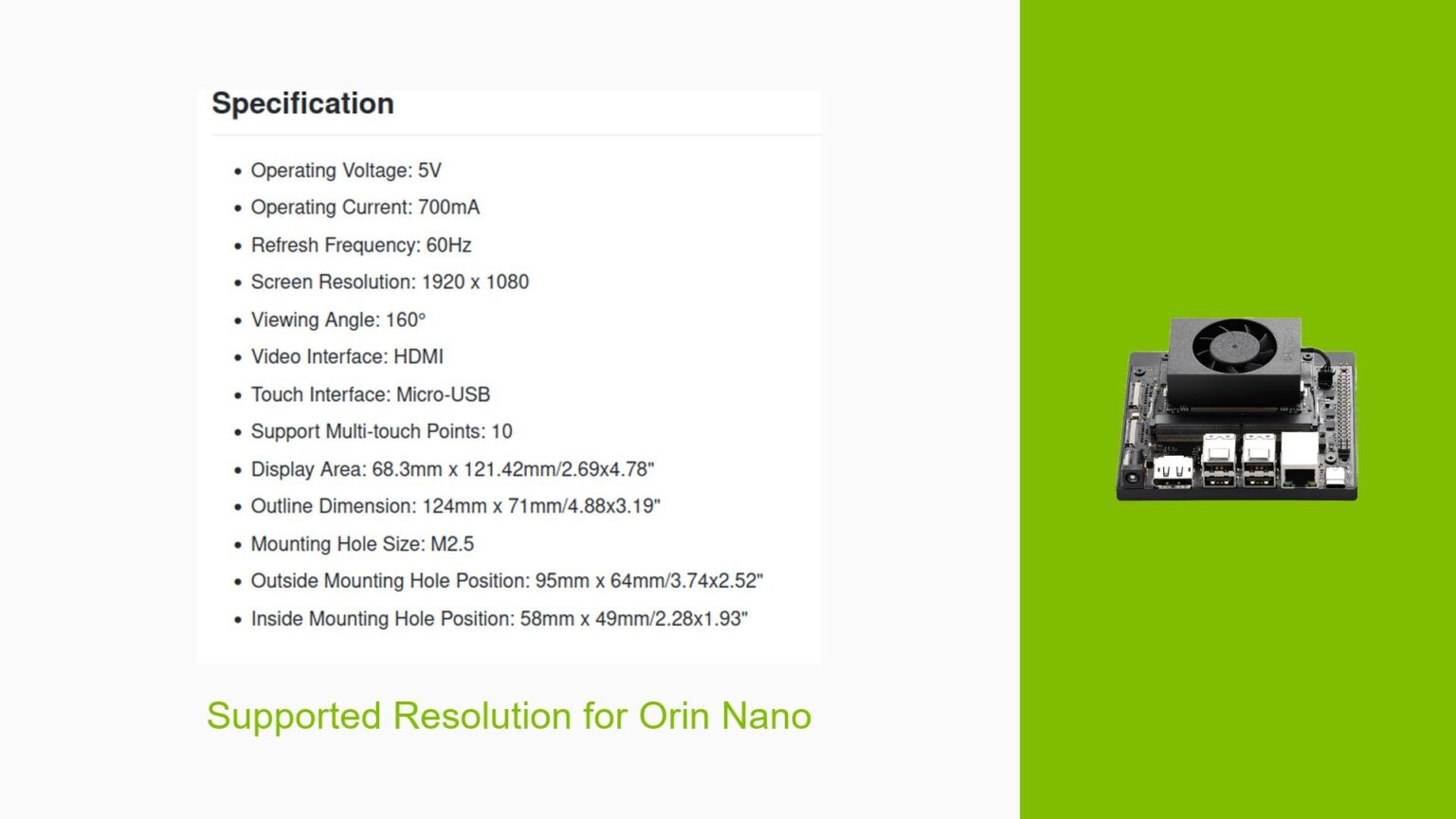 Supported Resolution For Orin Nano Help Docs For Errorsissues On Nvidia Jetson Dev Boards