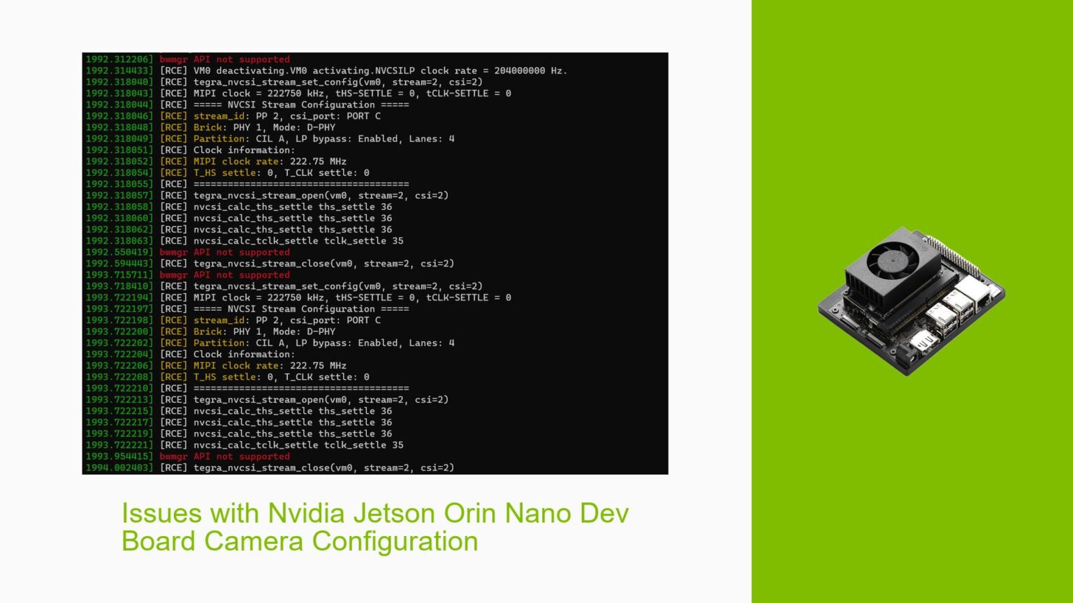 Issues With Nvidia Jetson Orin Nano Dev Board Camera Configuration Help Docs For Errorsissues