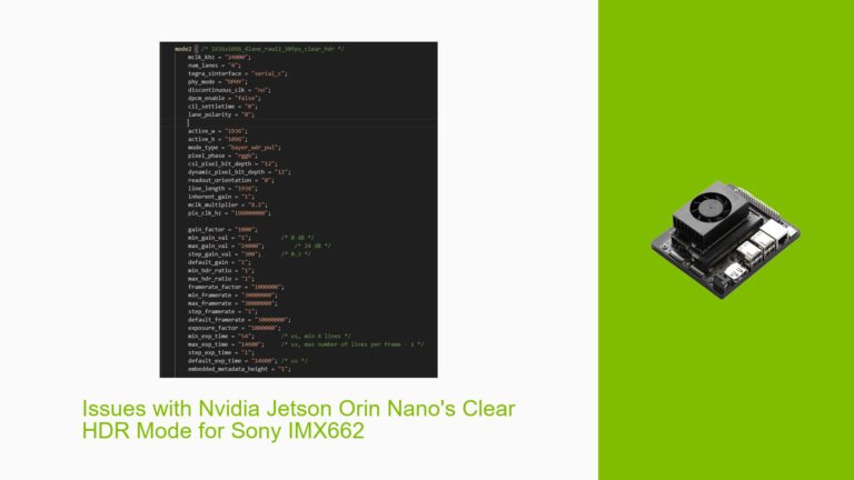 Issues with Nvidia Jetson Orin Nano's Clear HDR Mode for Sony IMX662 ...