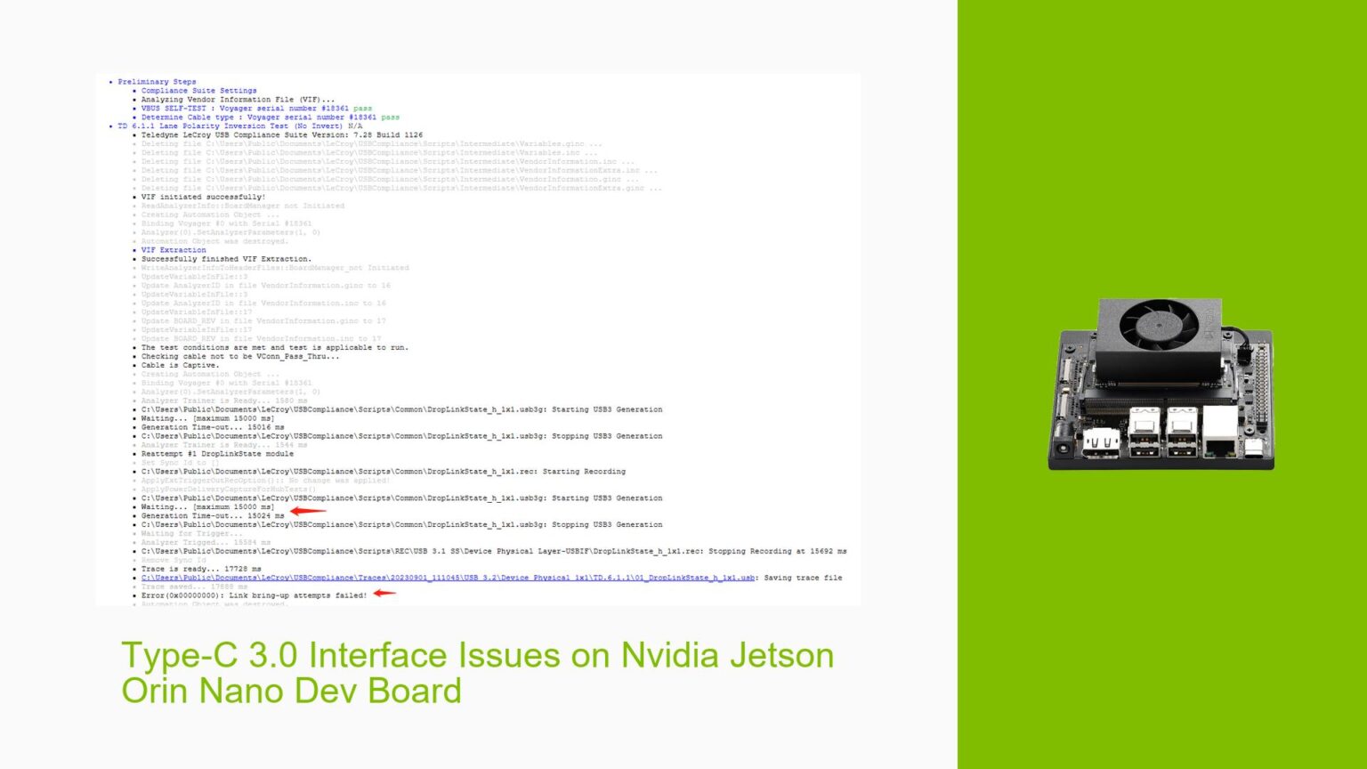 Type-C 3.0 Interface Issues on Nvidia Jetson Orin Nano Dev Board - Help Docs for Errors/Issues ...