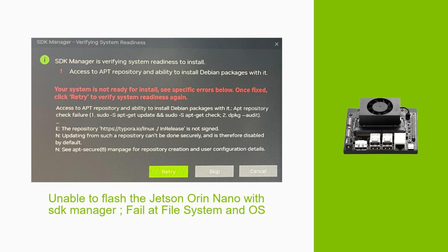 Jetson Orin Nano: Flashing NVMe Drive Issues - Help Docs for Errors/Issues on Nvidia Jetson Dev ...