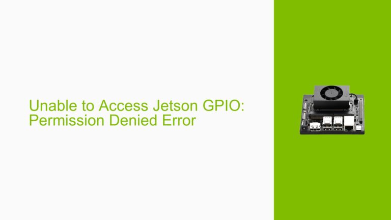 Unable To Access Jetson Gpio Permission Denied Error Help Docs For Errorsissues On Nvidia