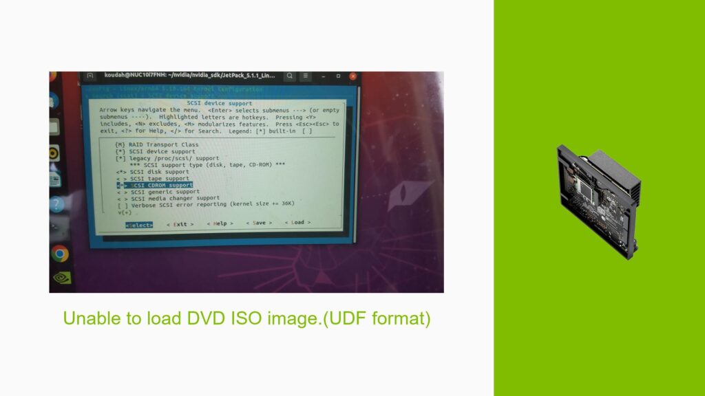 Unable to load DVD ISO image.(UDF format) - Help Docs for Errors/Issues on Nvidia Jetson Dev Boards