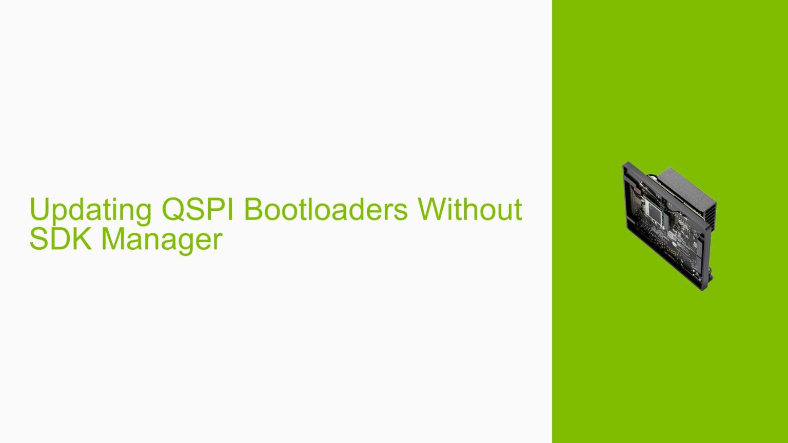 Updating QSPI Bootloaders Without SDK Manager - Help Docs for Errors ...