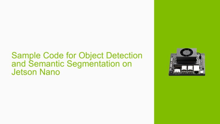 Sample Code for Object Detection and Semantic Segmentation on Jetson ...