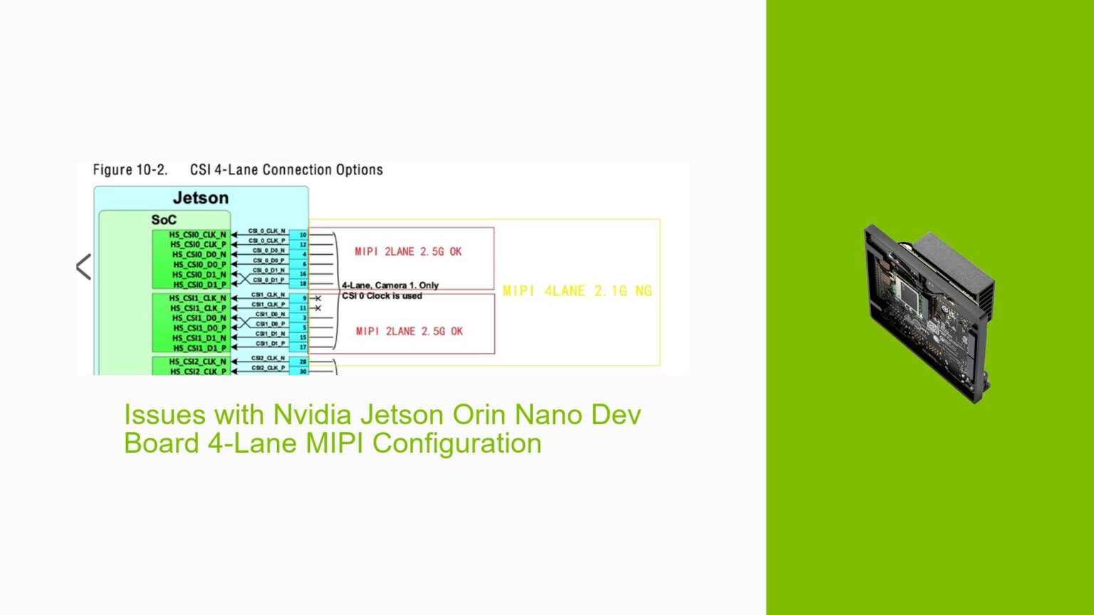 Issues With Nvidia Jetson Orin Nano Dev Board 4 Lane Mipi Configuration Help Docs For Errors
