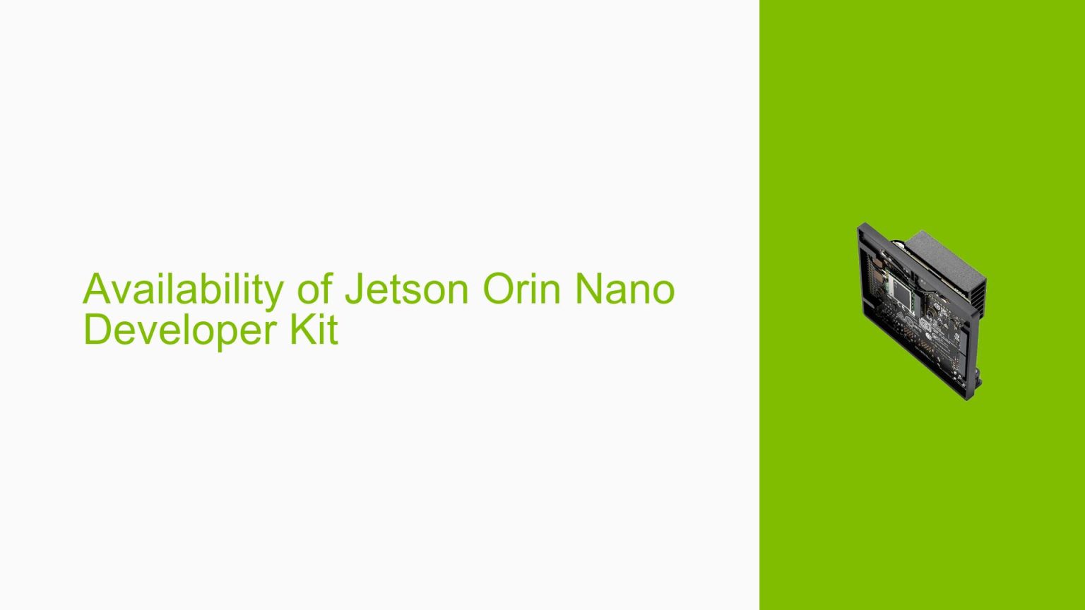 Availability of Jetson Orin Nano Developer Kit - Help Docs for Errors/Issues on Nvidia Jetson ...