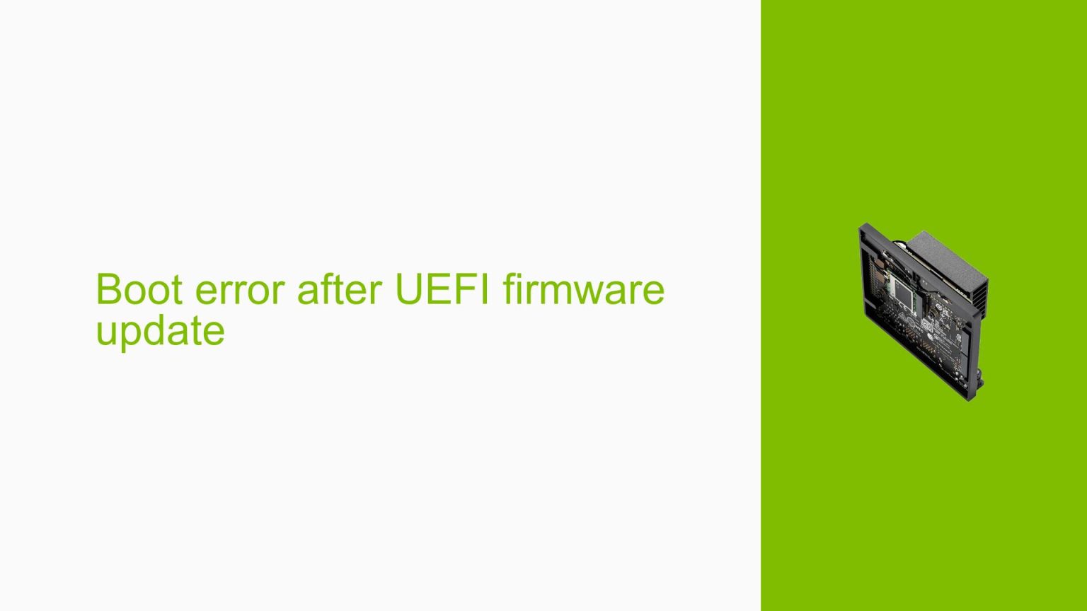 Boot Error After Uefi Firmware Update Help Docs For Errorsissues On Nvidia Jetson Dev Boards