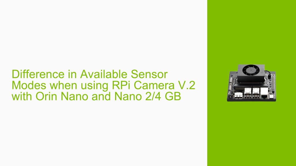 Difference in Available Sensor Modes when using RPi Camera V.2 with ...
