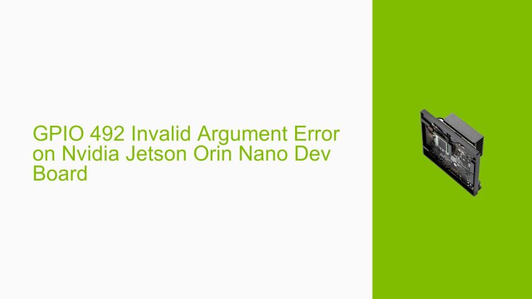 Gpio 492 Invalid Argument Error On Nvidia Jetson Orin Nano Dev Board
