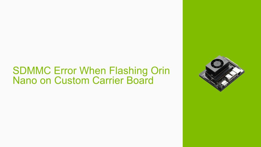SDMMC Error When Flashing Orin Nano on Custom Carrier Board - Help Docs for Errors/Issues on ...